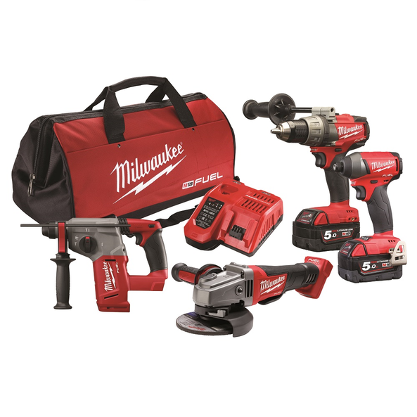 Milwaukee M18 FUEL™ 4 Piece Power Pack 4A M18FPP4A-502B | Milwaukee Tool NZ