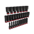 Milwaukee SHOCKWAVE™ 1/2" Drive 29PC Metric Deep 6 Point Impact Socket ...