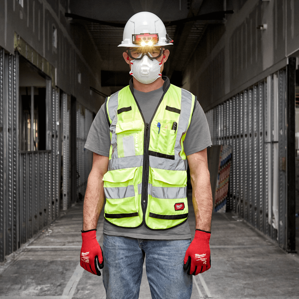 Milwaukee Premium High Visibility Yellow Safety Vest Premium_High ...